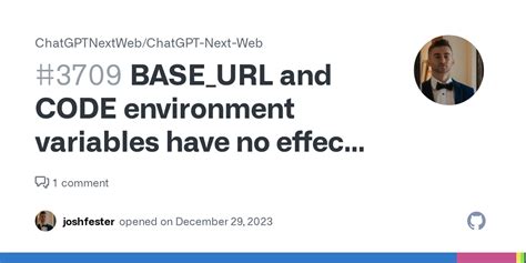 Baseurl And Code Environment Variables Have No Effect With Docker Compose · Issue 3709