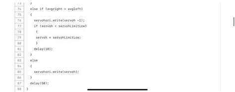 solved include defining servos servo servohori int