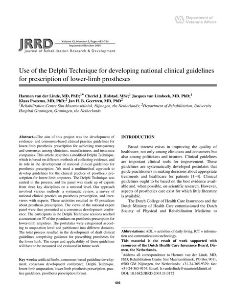 pdf use of the delphi technique for developing national clinical