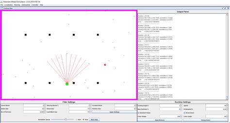 Particle Filter Monte Carlo Localization Robosim Robot Simulator