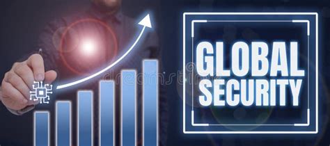 Handwriting Text Global Security Word For Protection Of The World Against War And Other Threats