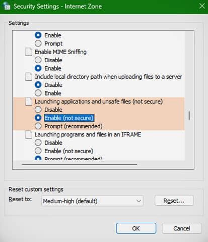 How To Disable Open File Security Warning In Windows