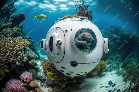 Premium Ai Image Robots Save Dying Coral Reefs Robots Technology