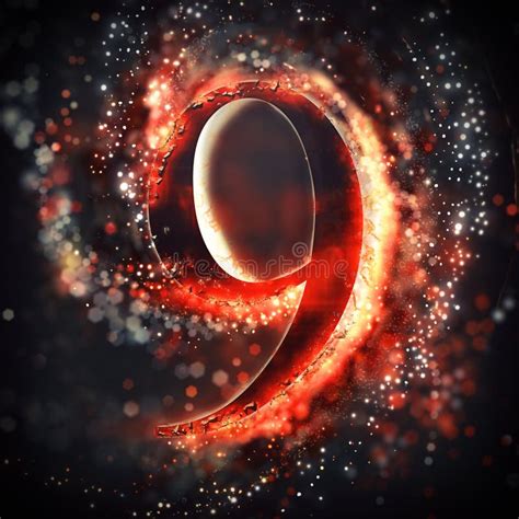 Red Light Digit Stock Illustration Illustration Of Font