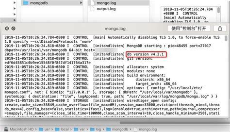 【已解决】mac中mongodb报错：initandlisten Failed To Start Up Wiredtiger Under Any Compatibility Version