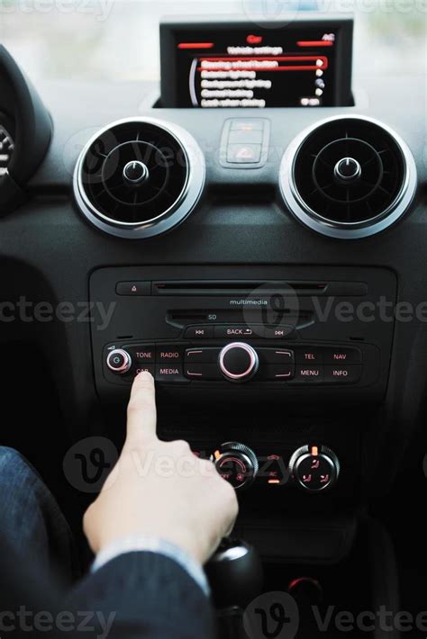 Man Using Car Navigation Stock Photo At Vecteezy