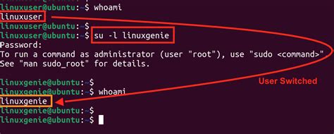 How To Switch Users In Linuxubuntu Terminal Linux Genie
