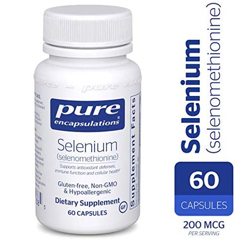 Pure Encapsulations Selenium Selenomethionine Hypoallergenic Pure Encapsulations Selenium Selenomethionine Hypoallergenic