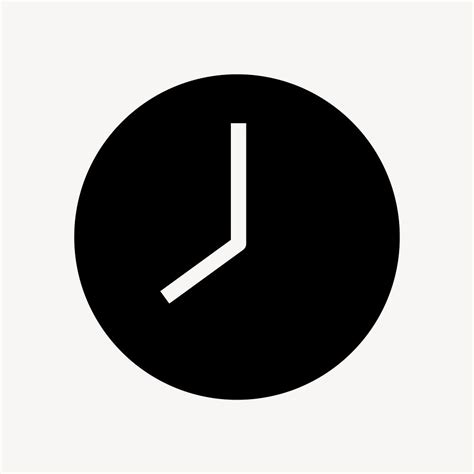 Clock Icon Simple Flat Design Free Photo Rawpixel