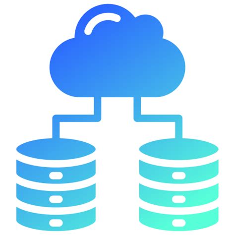 Cloud Database Generic Gradient Fill Icon