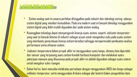 Sensor Temperatur Dengan Output Led Berbasis Arduino