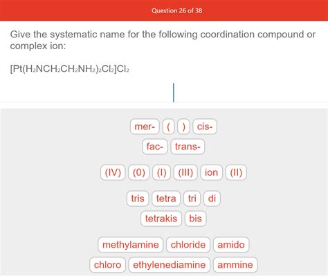 Solved Give The Systematic Name For The Following