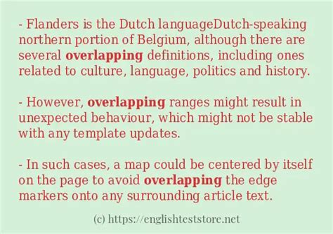Some Sentences In Use Of Overlapping EnglishTestStore Blog
