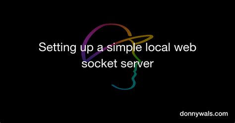 Setting Up A Simple Local Web Socket Server Donny Wals
