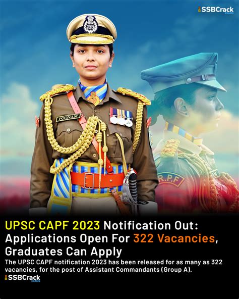 Upsc Capf Ac 2023 Notification Out Exam Date Eligibility Criteria