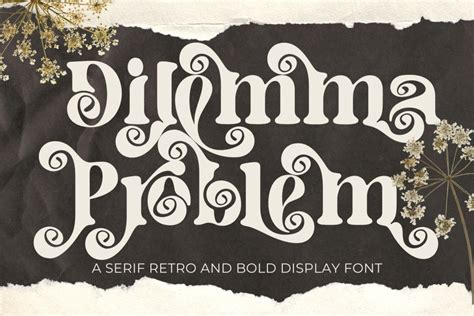dilemma problem demo font · 1001 fonts