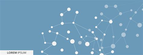 Abstract Connect Molecule Banner Science Vector Image