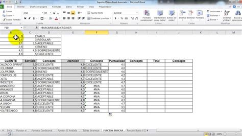 Funcion Buscar Excel 2010 Parte 1 Youtube