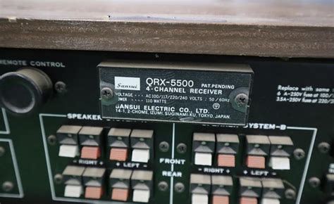 Sansui Qrx 5500 Questions R Vintageaudio