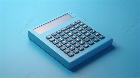 생생한 파란색 배경이 놀라운 3d 렌더링에서 계산기 아이콘을 향상시킵니다 아이 배경 3d 아이 배경 경이 배경 이미지 Hd 아이 3d 아이 경이 배경 사진 무료