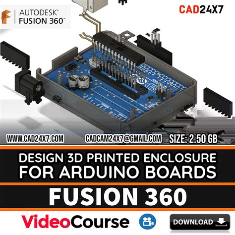 Easy Learning Dvds Design 3d Printed Enclosure For Arduino Boards Fusion 360