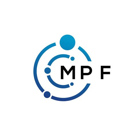Mpf Letter Technology Logo Design On White Background Mpf Creative Initials Letter It Logo