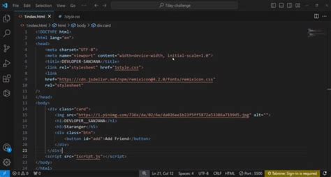 [video] sanjana meena on linkedin html css js projects front