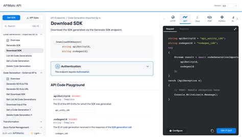 create sdk through api apimatic documentation