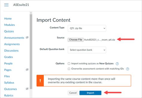 Canvas How To Import Question Bankexam Files For Copyright 2021 And Older Goodheart Willcox