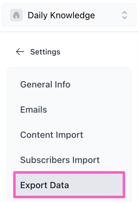 Exporting Post Content Or Subscriber Data From Beehiiv Knowledge Base Beehiiv