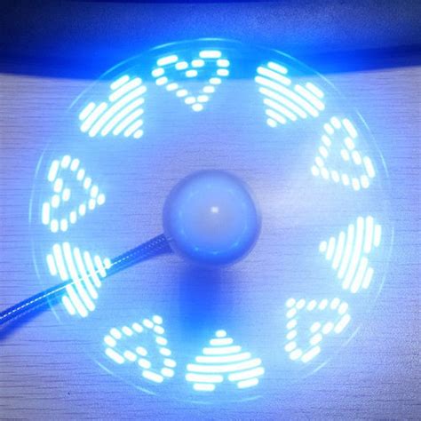 Usb Vifte Med Led Lys Usb Vifte Med Led Lys