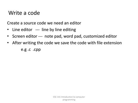 Ppt Csc105 Fundamentals Of Computer Programming Powerpoint
