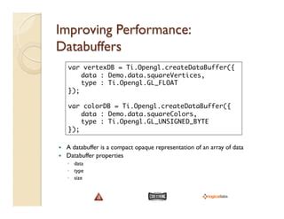 Richard Salter Using The Titanium Opengl Module Ppt