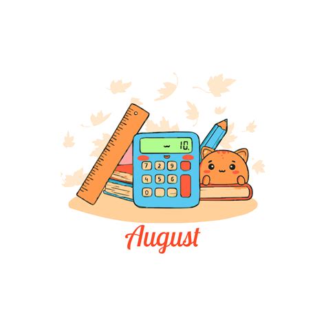 August Clipart School