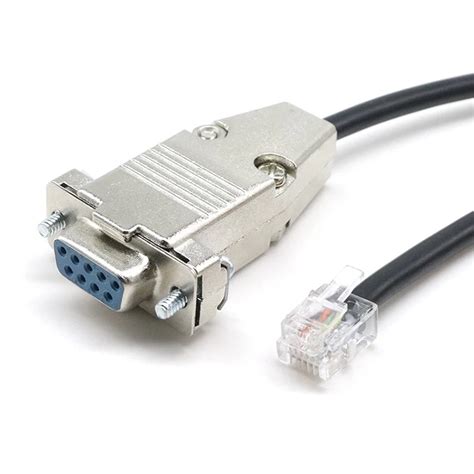 중국 도매업 db9 여성 rj12 6p6c rs232 직렬 포트 케이블 공장 rj12 lan 네트워크 직렬 케이블 db9 암