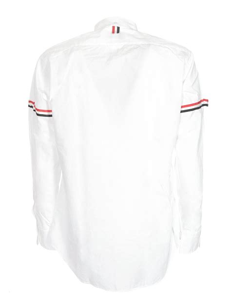 Shirts Thom Browne Classic Button Down Shirt In White Mwl150e03113100