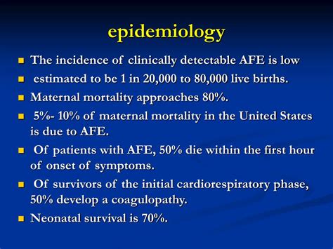 PPT Amniotic Fluid Embolism AFE PowerPoint Presentation Free Download ID