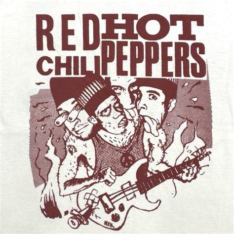 レッチリ レッドホットチリペッパーズ Red Hot Chili Peppers バンド Tシャツ 半袖 ホワイト 白 ユニセックス