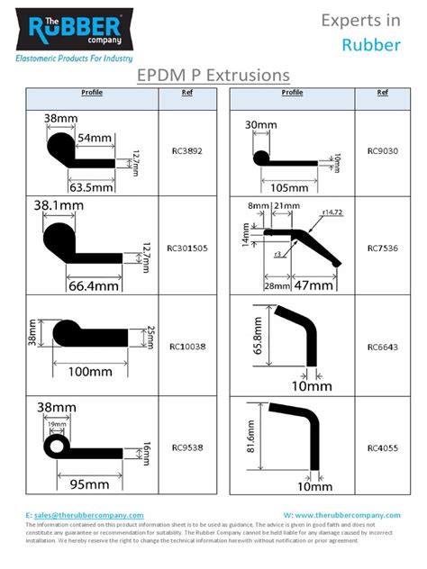 Epdm P Extrusions Pdf Nature