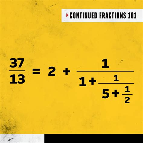 Continued Fractions 101