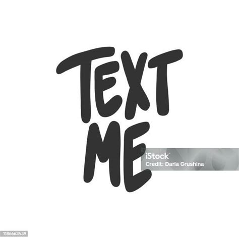 저에게 문자를 보입니다 소셜 미디어 콘텐츠스티커 벡터 손으로 그린 일러스트 디자인입니다 그리기에 대한 스톡 벡터 아트 및 기타 이미지 Istock