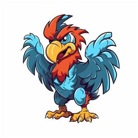 디지털 아트 마스코트 캐릭터 벡터 일러스트 프리미엄 벡터