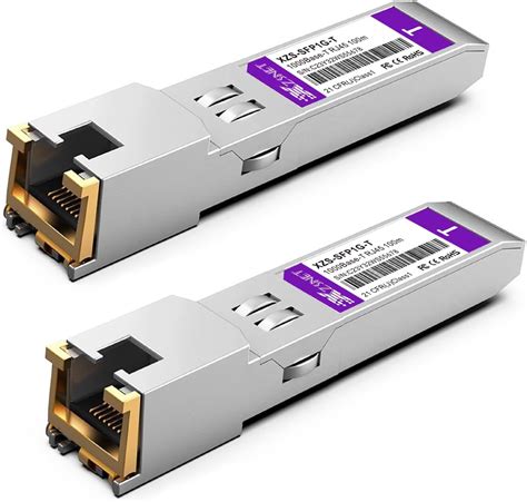 Amazon.com: XZSNET 1000BASE-T SFP Transceiver, SFP to RJ45, 1.25G ...