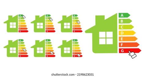 Set Energy Efficiency Chart Stock Vector Royalty Free 2198623031 Shutterstock