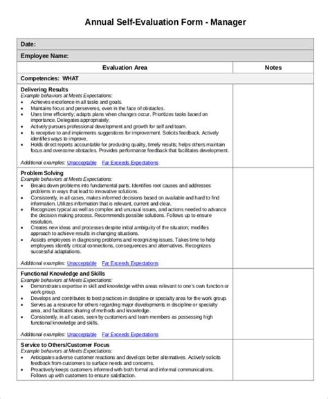 Sample Templates Sample Employee Evaluation 7 Examples In Pdf Word