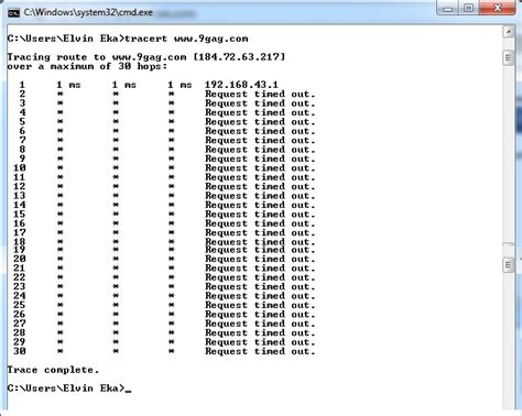 Blog Tugasnya Mahasiswa Gunadarma Penggunaan Traceroute Di Cmd
