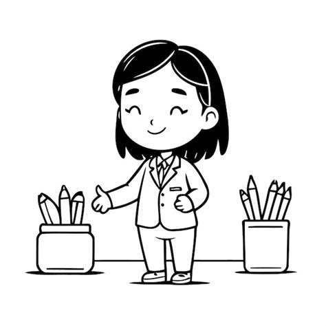 Premium Vector Business Illustration Black And White Doodle Style