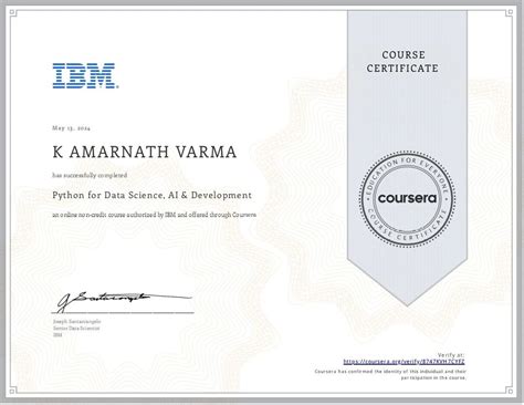 Amarnath Varma On Linkedin 🌟thrilled To Announce My Completion Of The