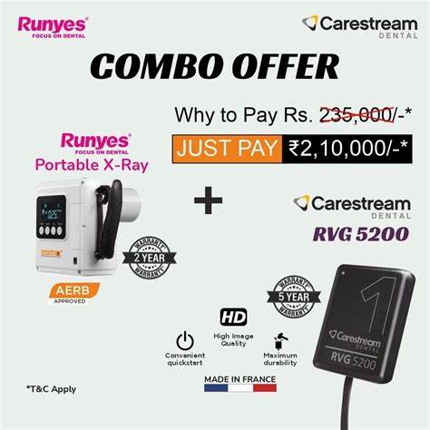 Combo Runyes Portable X Ray And Carestream 5200 Rvg At Rs 210000 00 Dvd