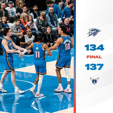 Okc Thunder On Twitter Final From Paycom Center